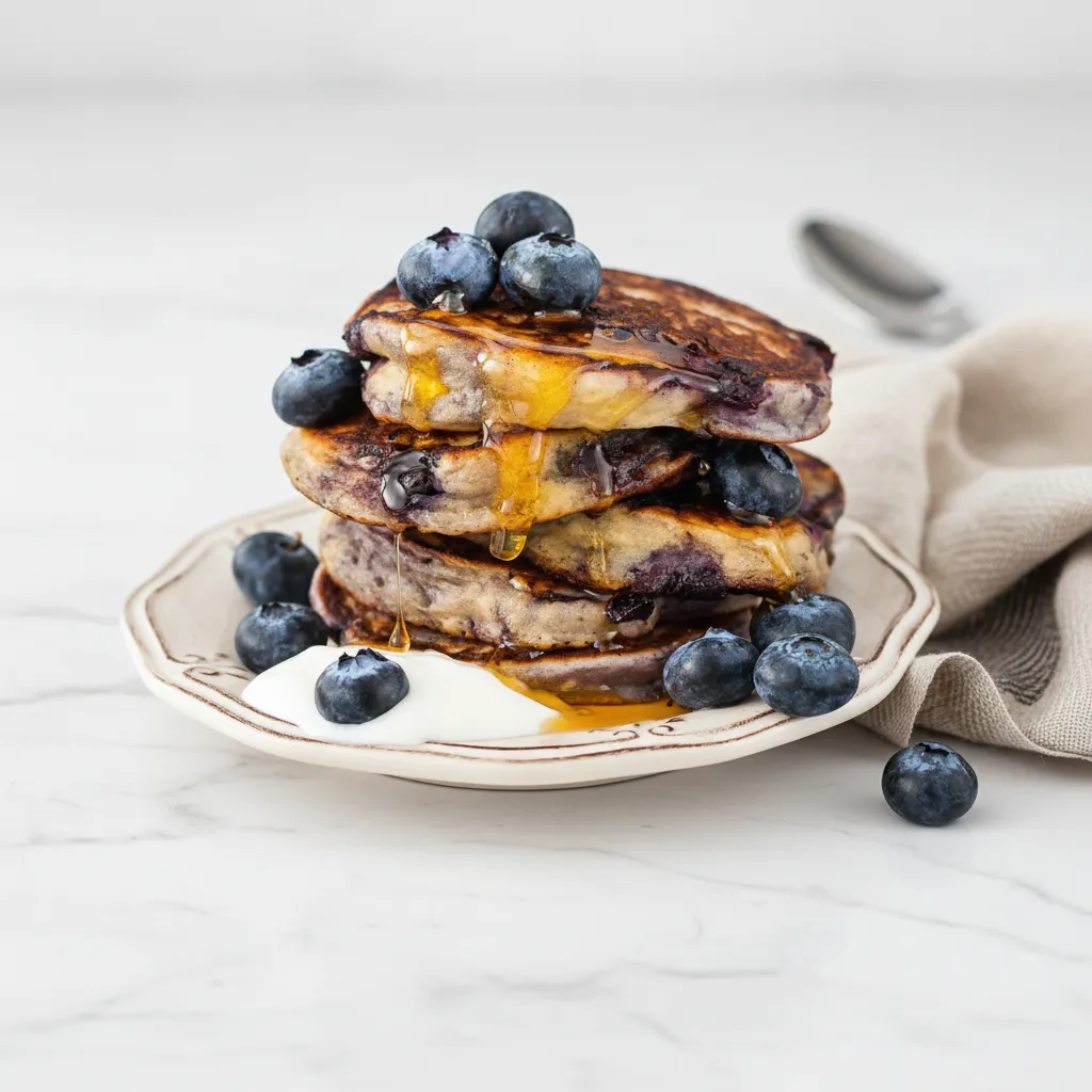 Delicious Fluffy Blueberry Pancakes