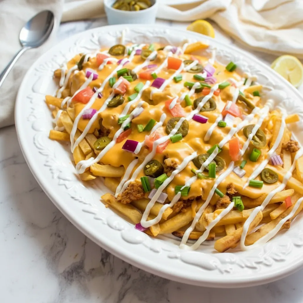 Delicious Loaded French Fries With Cheese