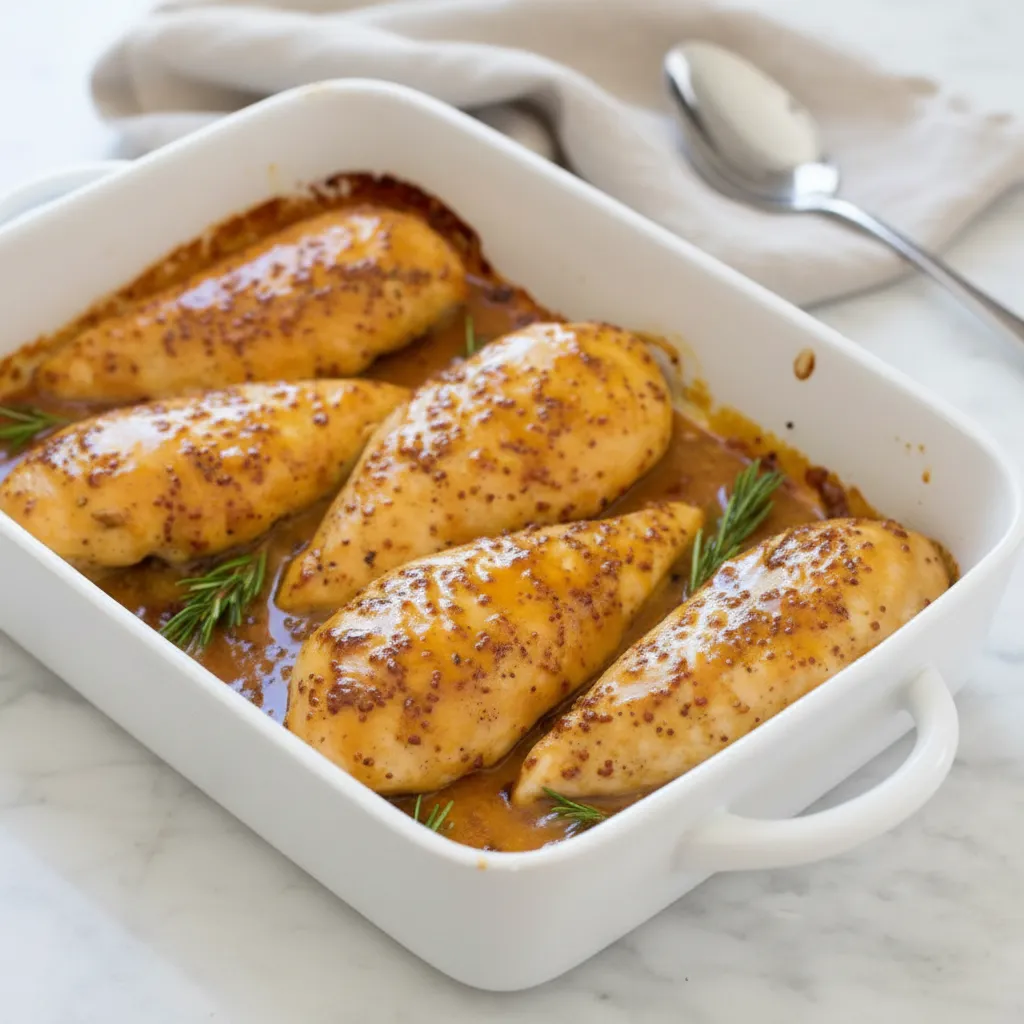 Easy Baked Chicken Tenders With Honey Mustard