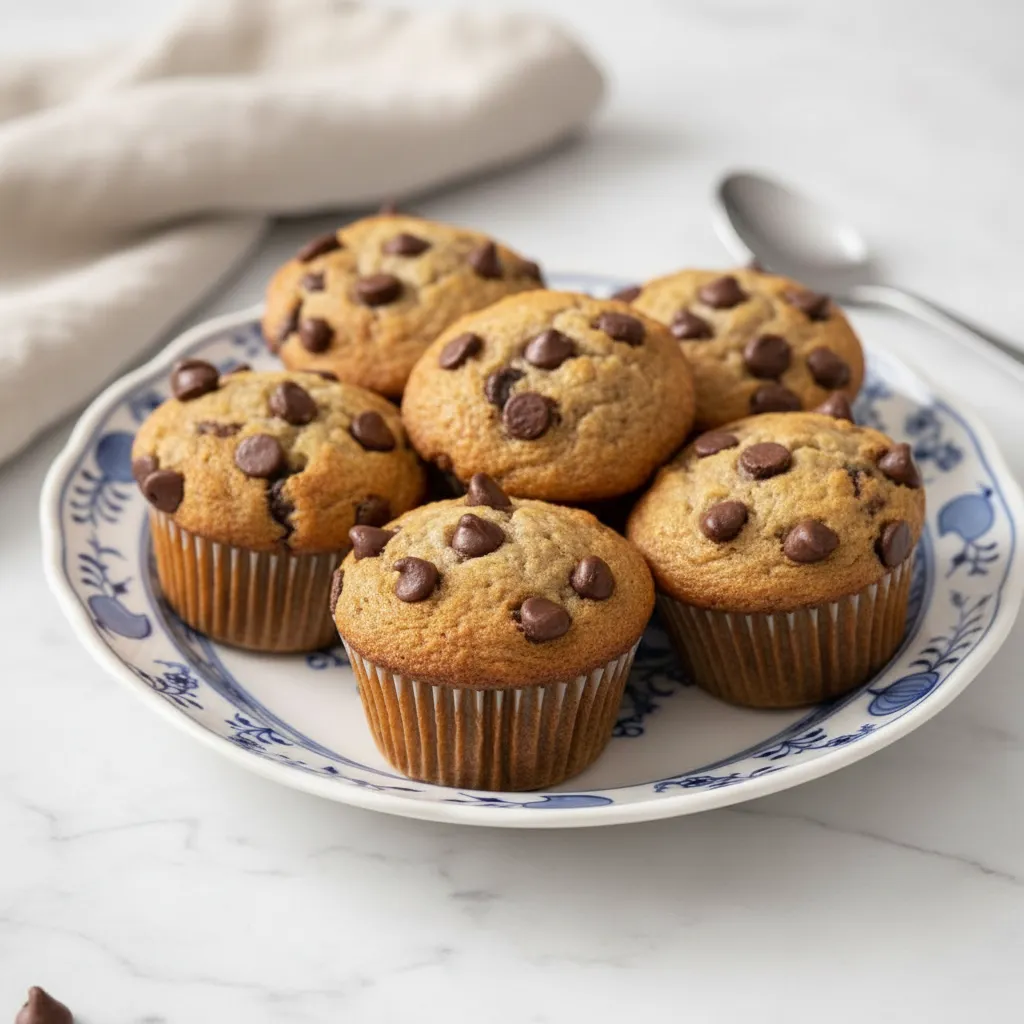 Easy Banana Bread Muffins With Chocolate Chips