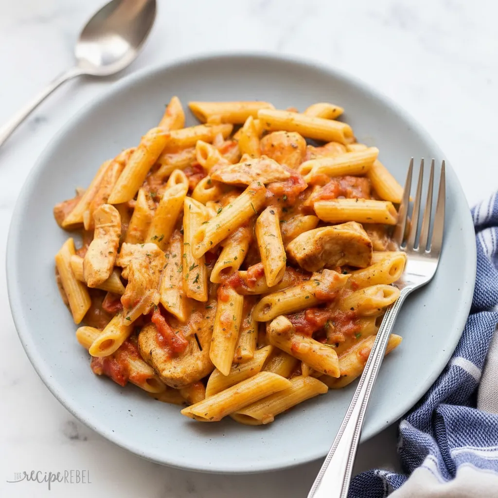 Easy Spicy Chicken Penne Pasta