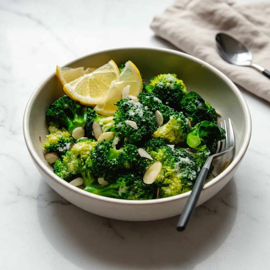 Easy Steamed Broccoli With Garlic Butter On Stove
