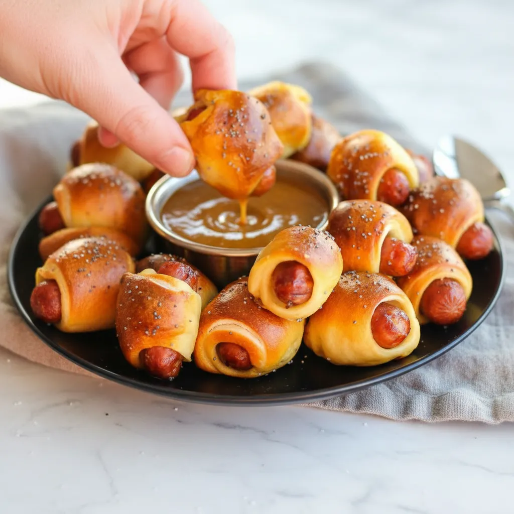 Mini Hot Dogs For A Party Appetizer