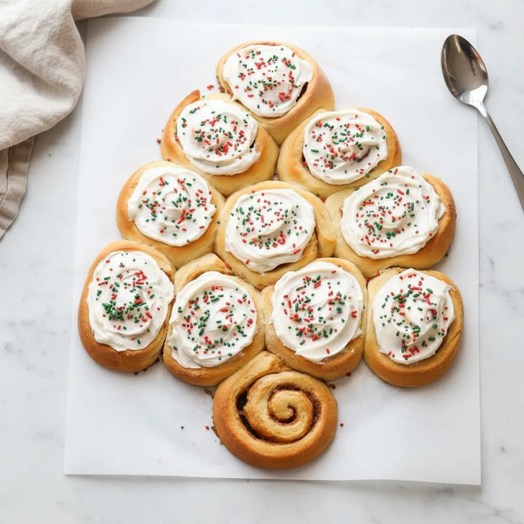 Perfect Cinnamon Roll Christmas Breakfast Ideas Tree