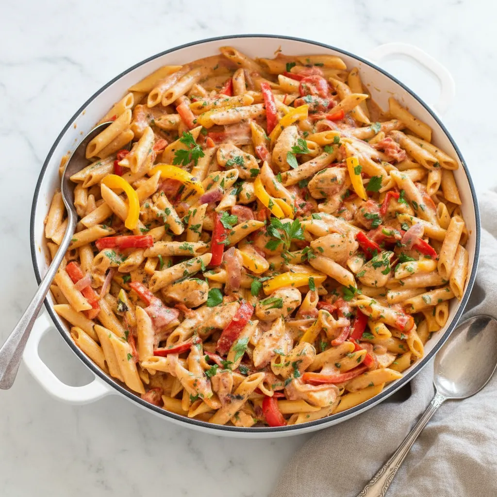 Quick Spicy Chicken And Pasta Recipes With Peppers